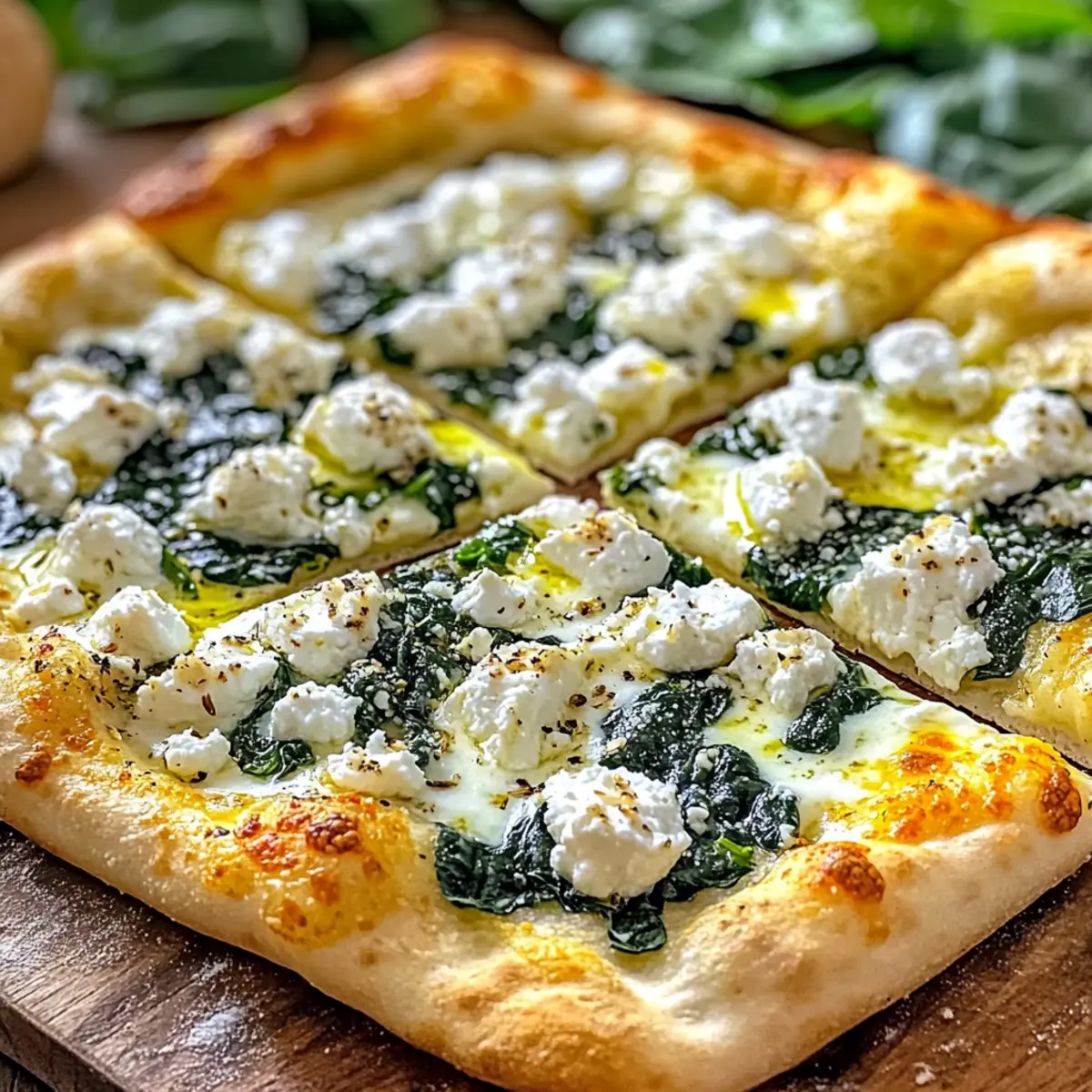 Irresistible Spinach White Pizza: A Creamy Delight